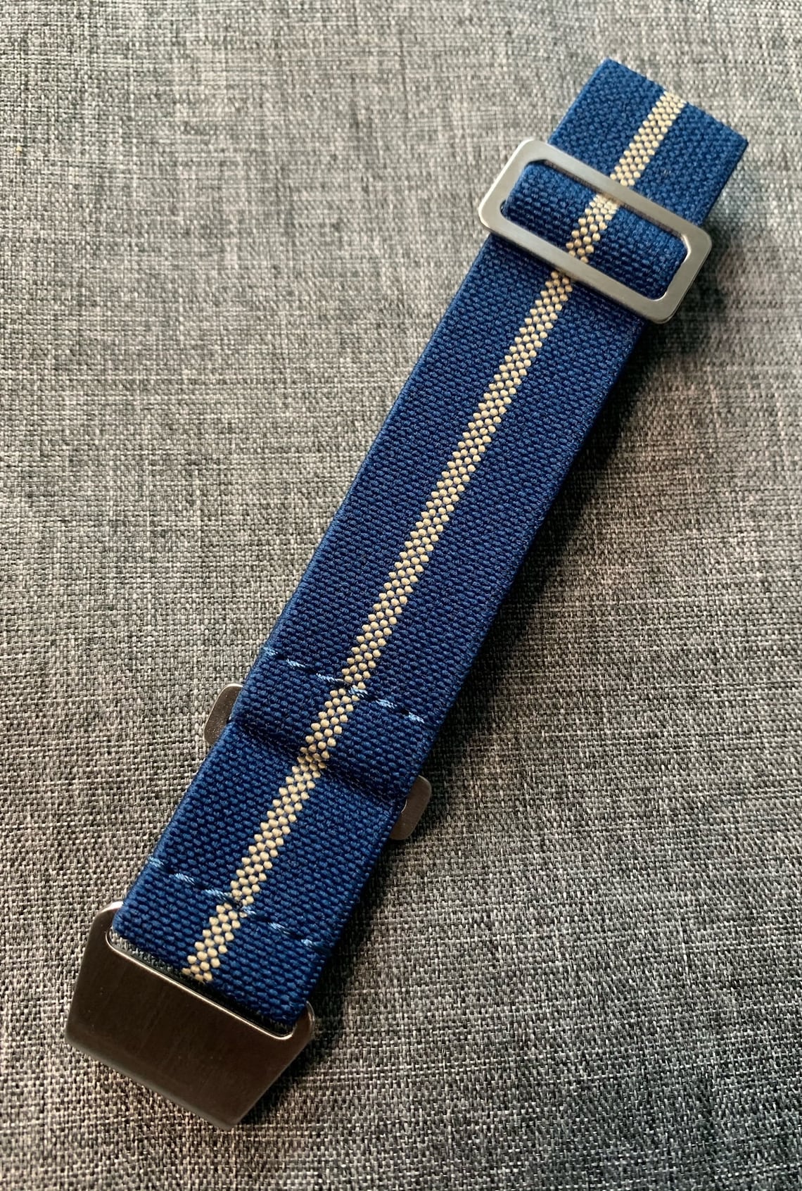 Marine Nationale Nylon Watch Strap / Blue Khaki Weave / - Etsy