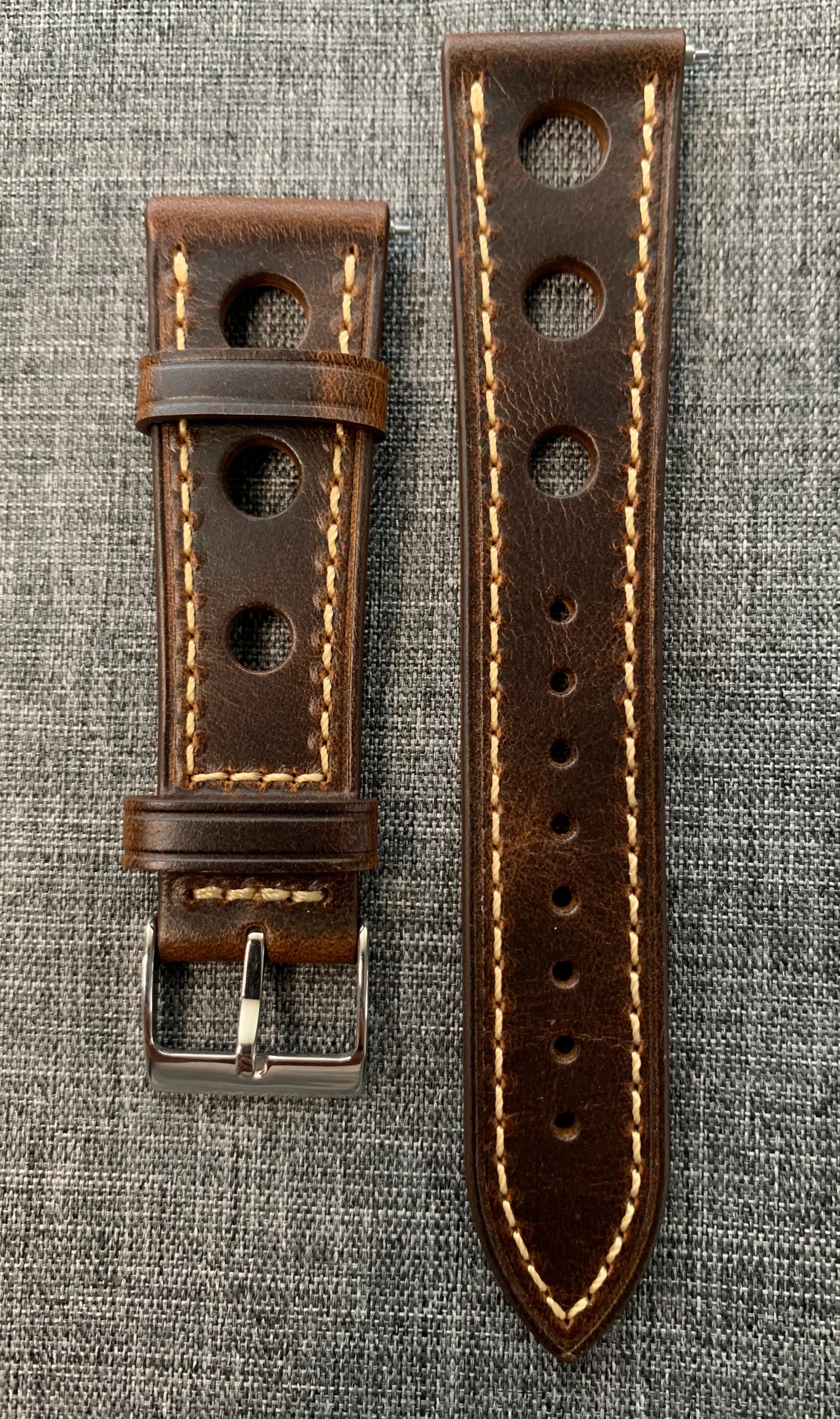 Premium Italian Oiled Leather / Vintage Rally Style Watch - Etsy