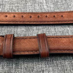 Vintage Design / Dress Watch Strap / Top Grain Leather / Brown Tan ...