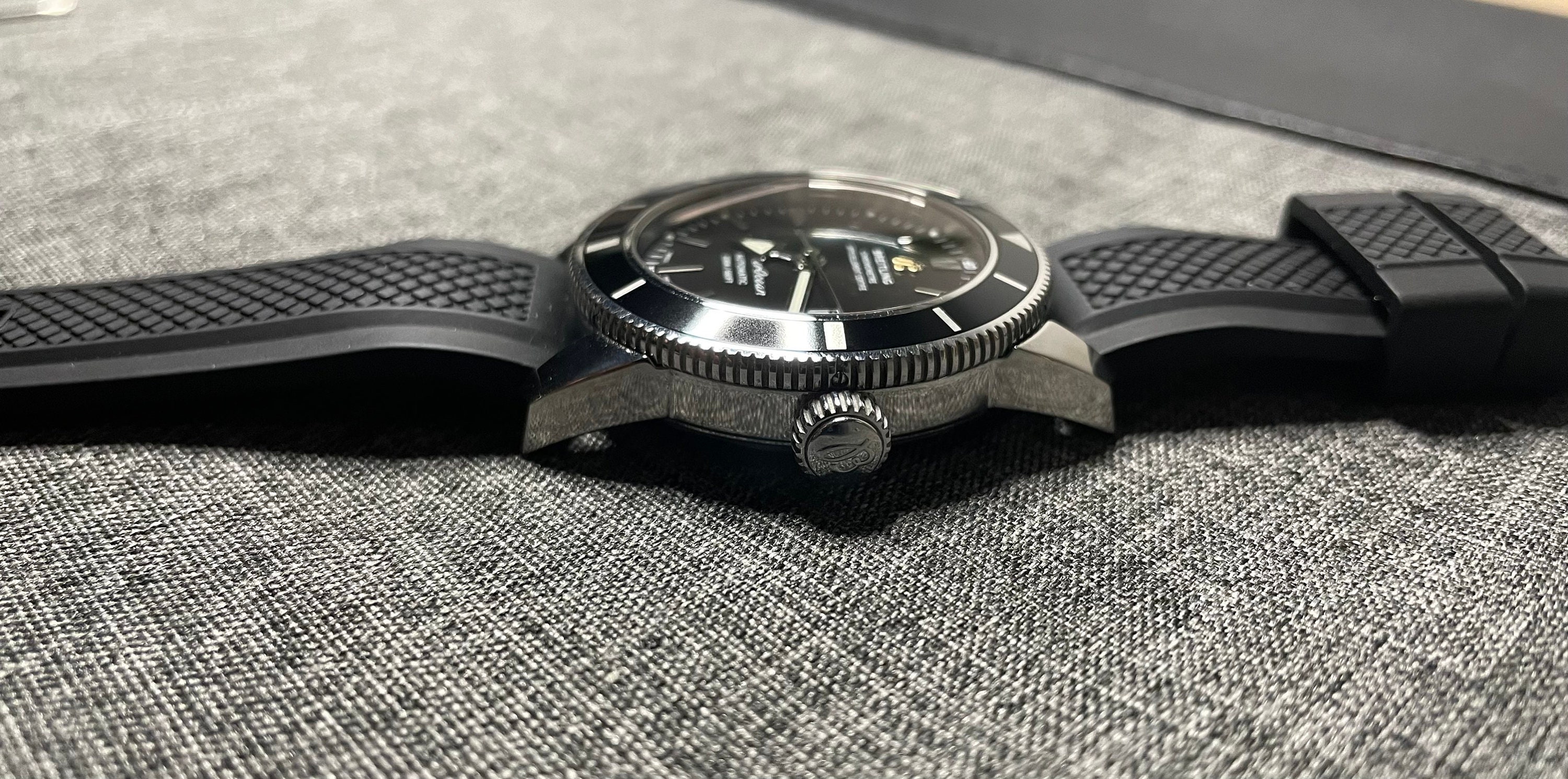 3rd Gen FKM Rubber Waffle Summit Strap / Black / 20/22mm / Strap Lock ...
