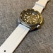 Premium FKM Rubber Hinge Watch Strap / White 20/22mm Quick Release ...
