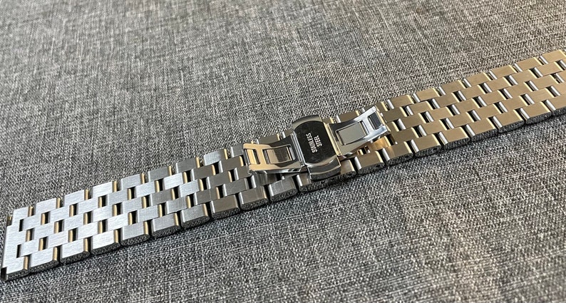 Premium 5 Link Polished/brushed 316L Stainless Steel Watch Bracelet 20 ...
