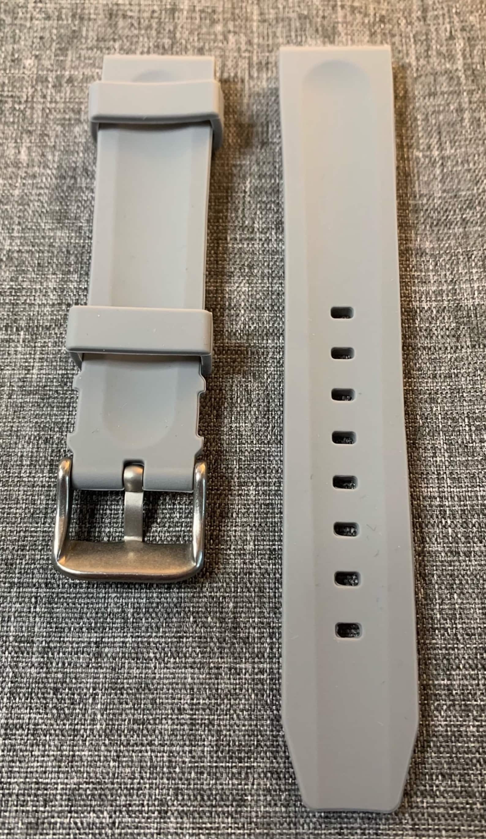 Silicone Sports Watch Strap / Grey Camouflage / Stainless | Etsy