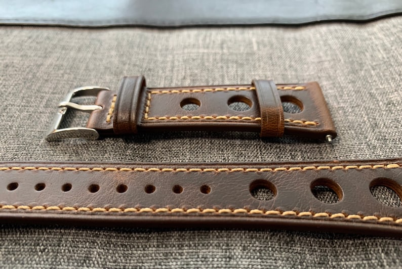 Premium Italian Oiled Leather / Vintage Rally Style Watch - Etsy