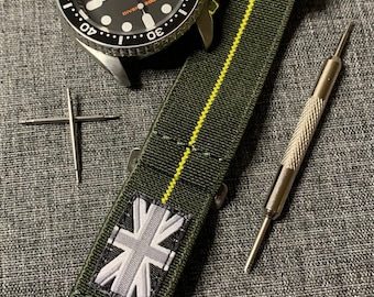 US Military / Marine Nationale Nylon Watch Strap / Stainless | Etsy
