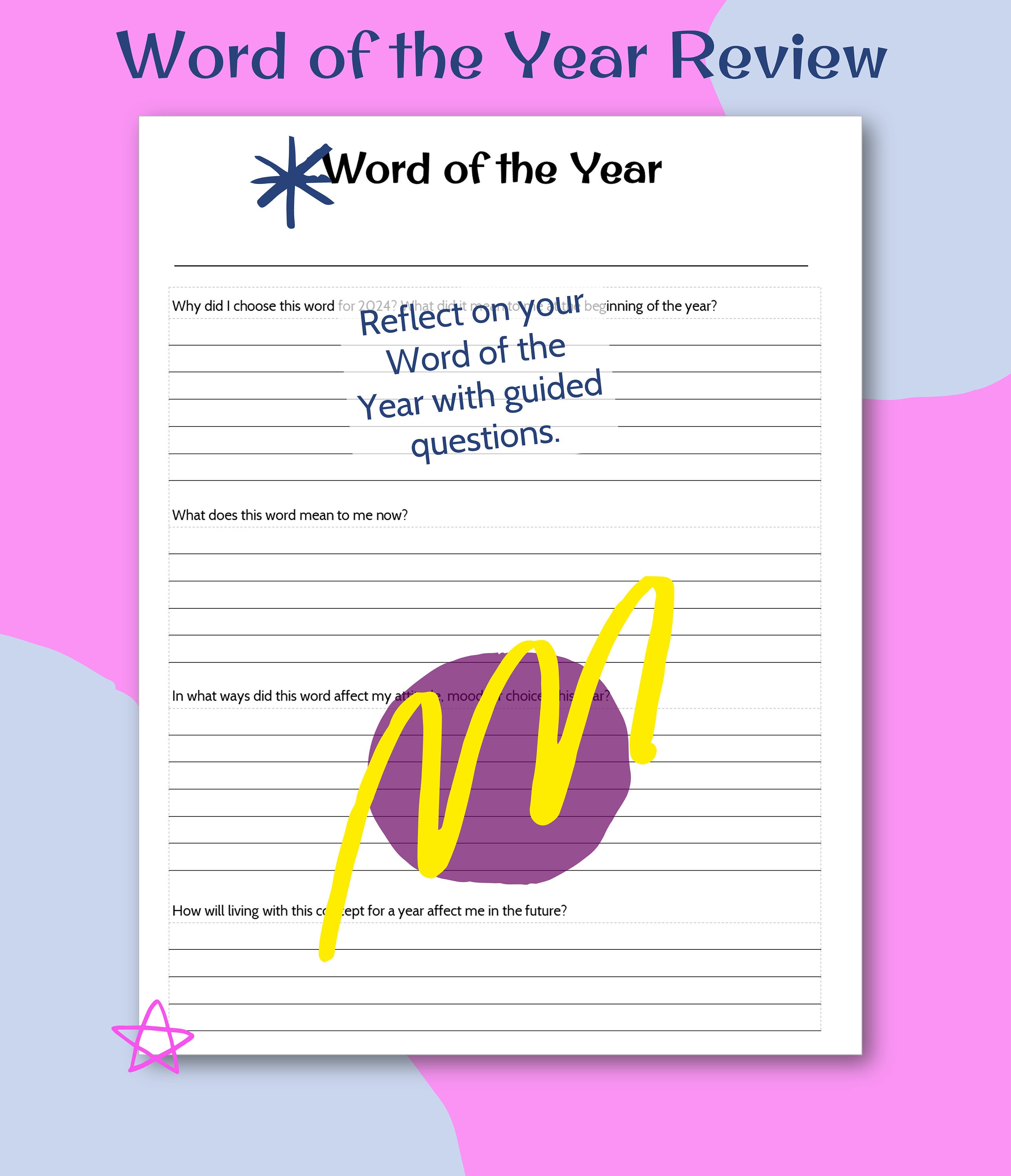 2024 Year-end Planner Kit End of Year Recaps Yearly Goal Review ...