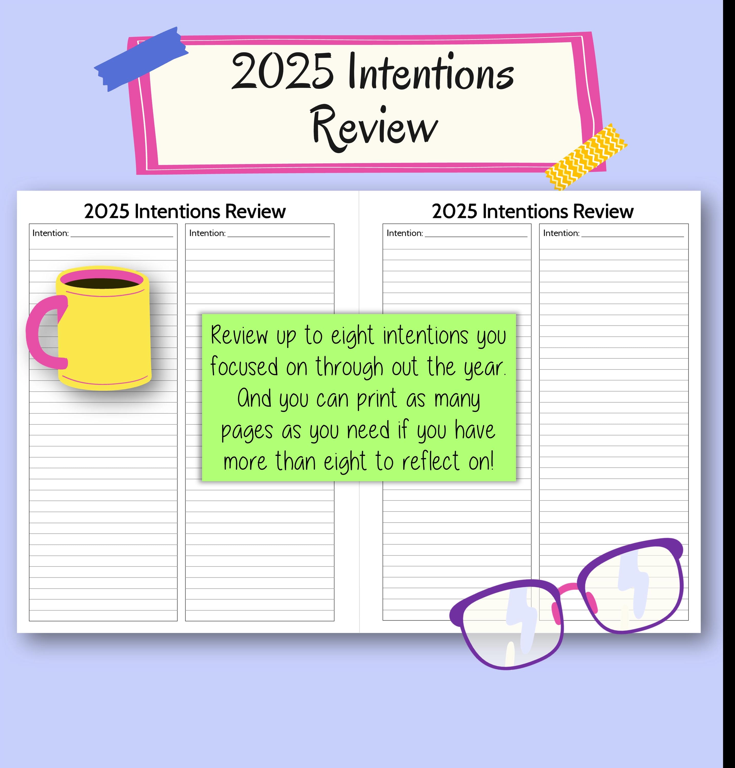 2025 Year-end Planner Kit -- End of Year Recaps | Yearly Goal Review ...