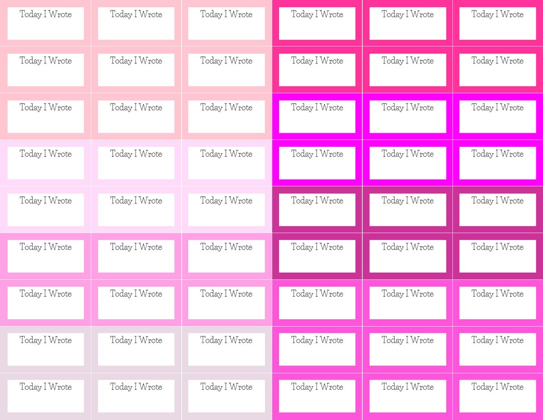 Wordcount Tracking Stickers - Pinky Swear | Writing Planner Stickers ...