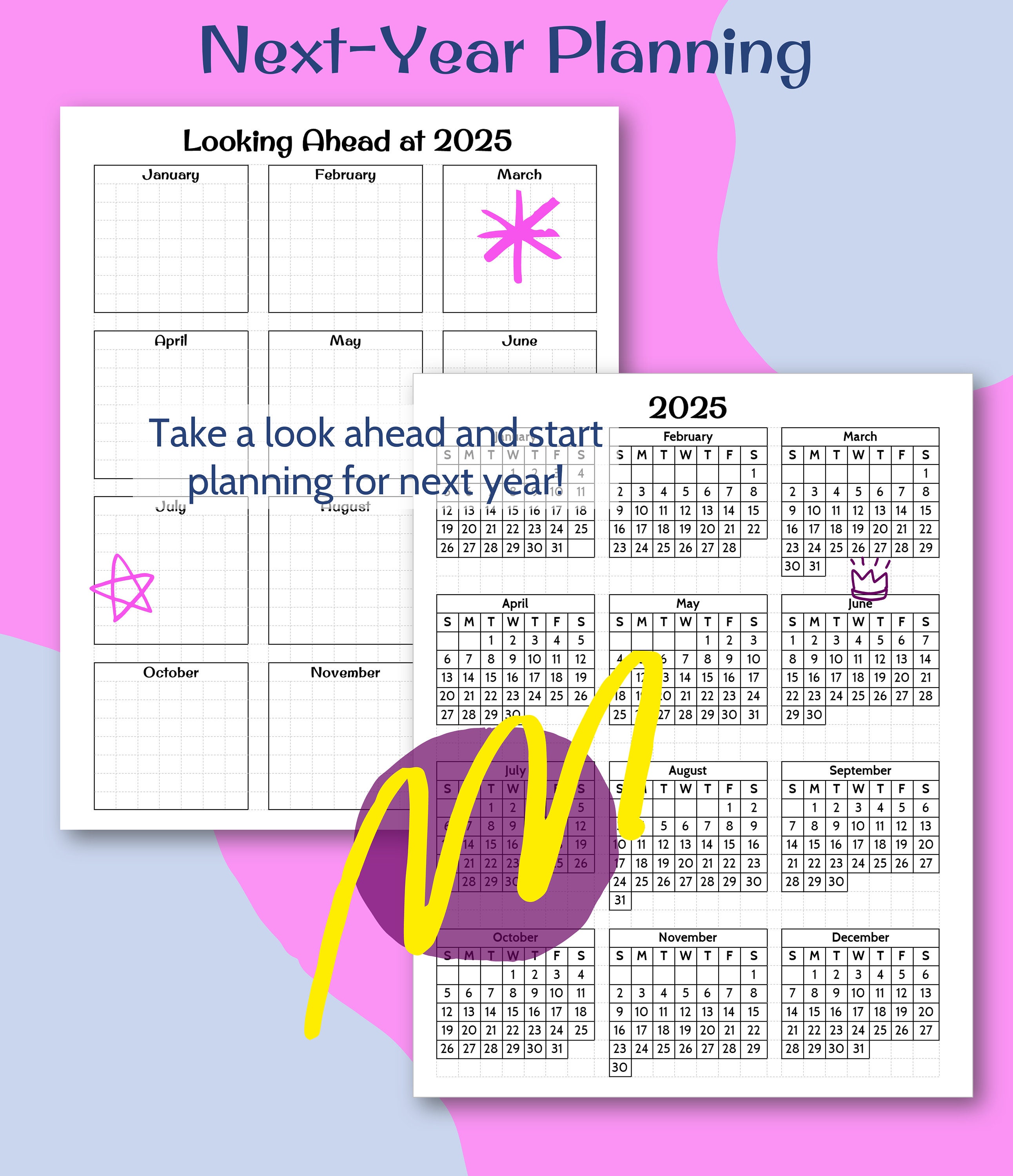 2024 Year-end Planner Kit End of Year Recaps Yearly Goal Review ...
