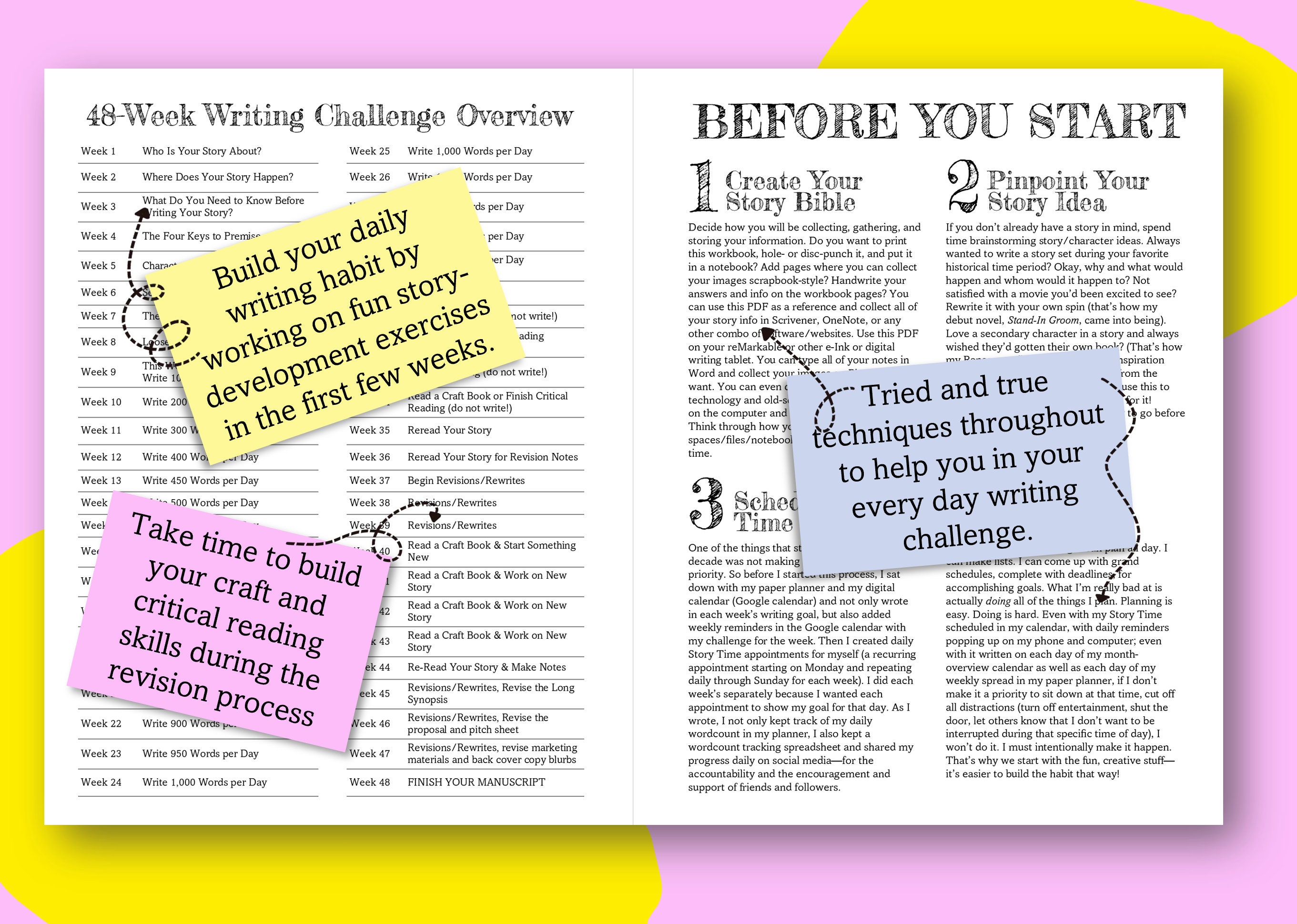 Fiction Writing Workbook | the Every Day Writing Habit Challenge ...