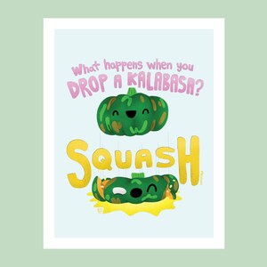 Kalabasa Squash Pun Joke, Filipino Food Printable Wall Art - Etsy