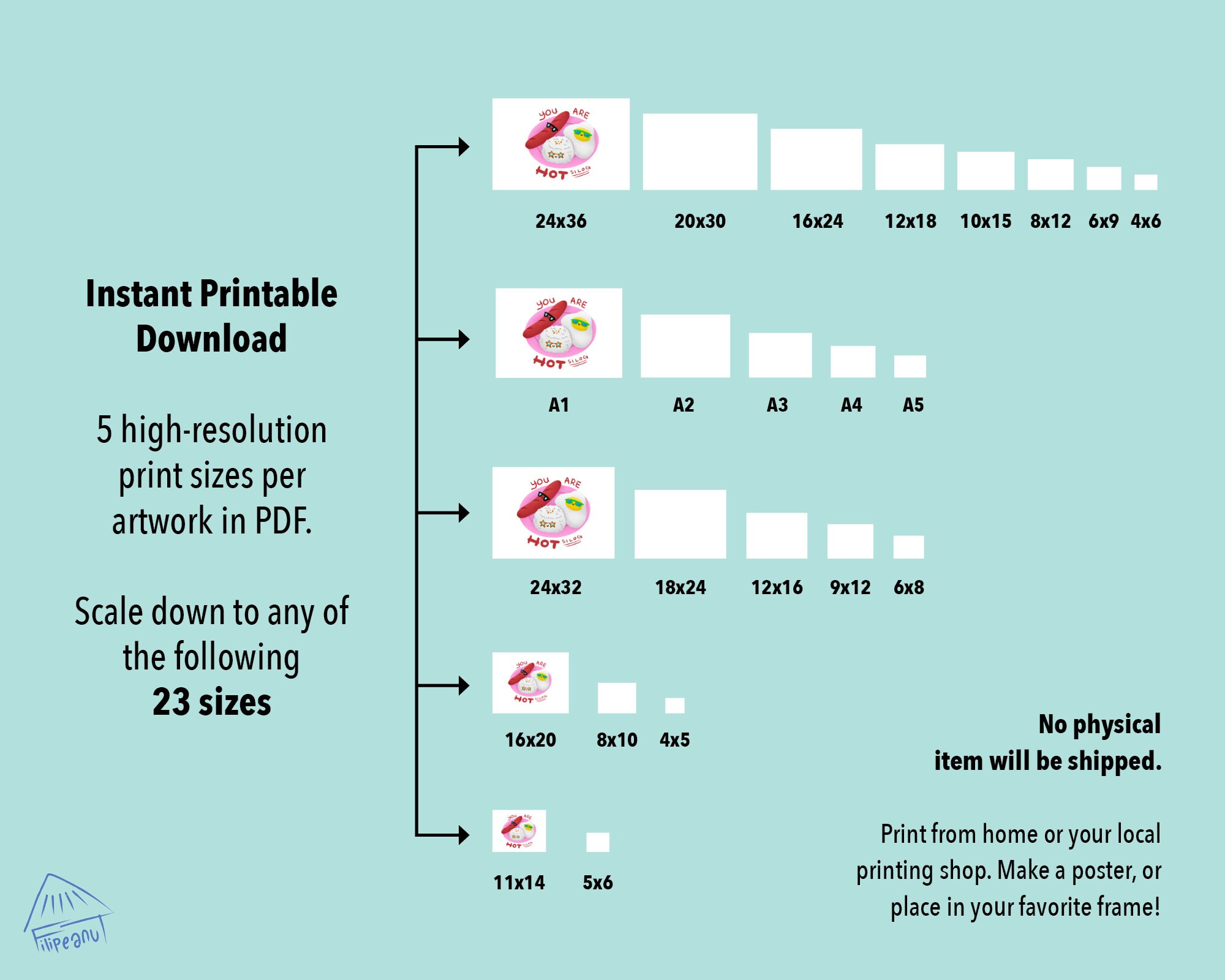 You Are Hotsilog Filipino Pun Printable Wall Art - Etsy