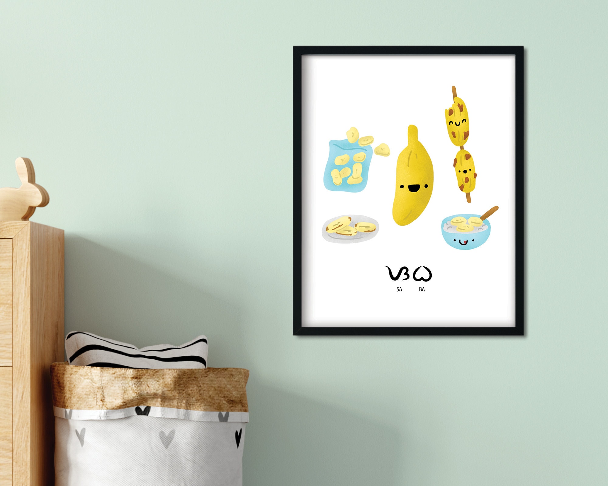 Saba Filipino Banana Printable Art With Baybayin - Etsy