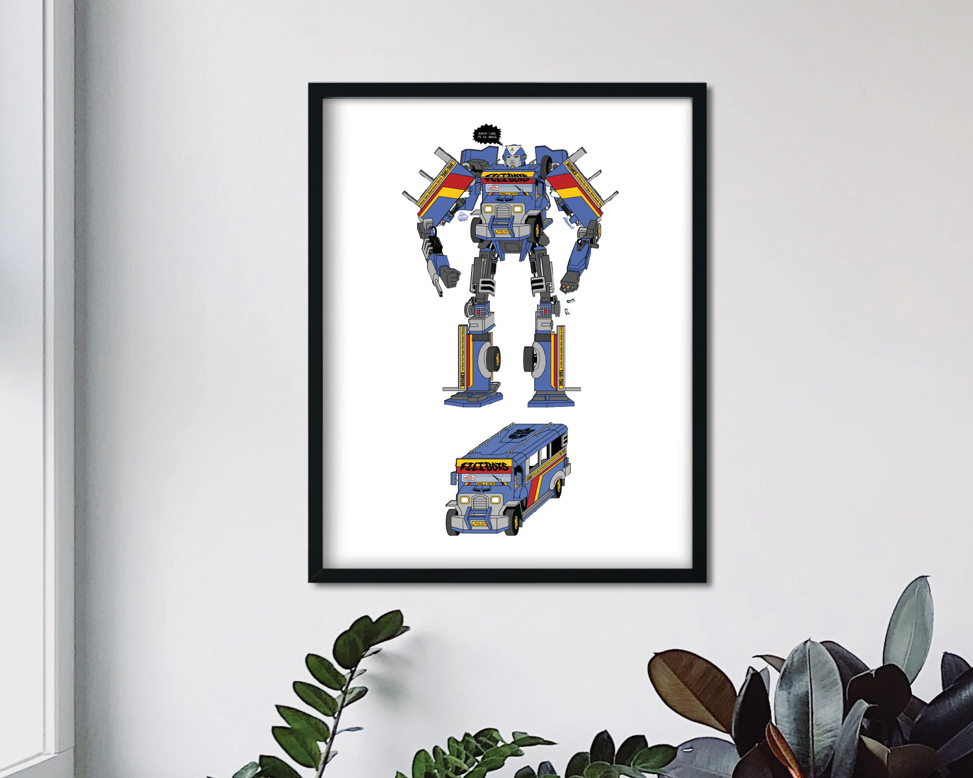 Jeepney Transformer, Printable Art, Philippines Wall Decor ...
