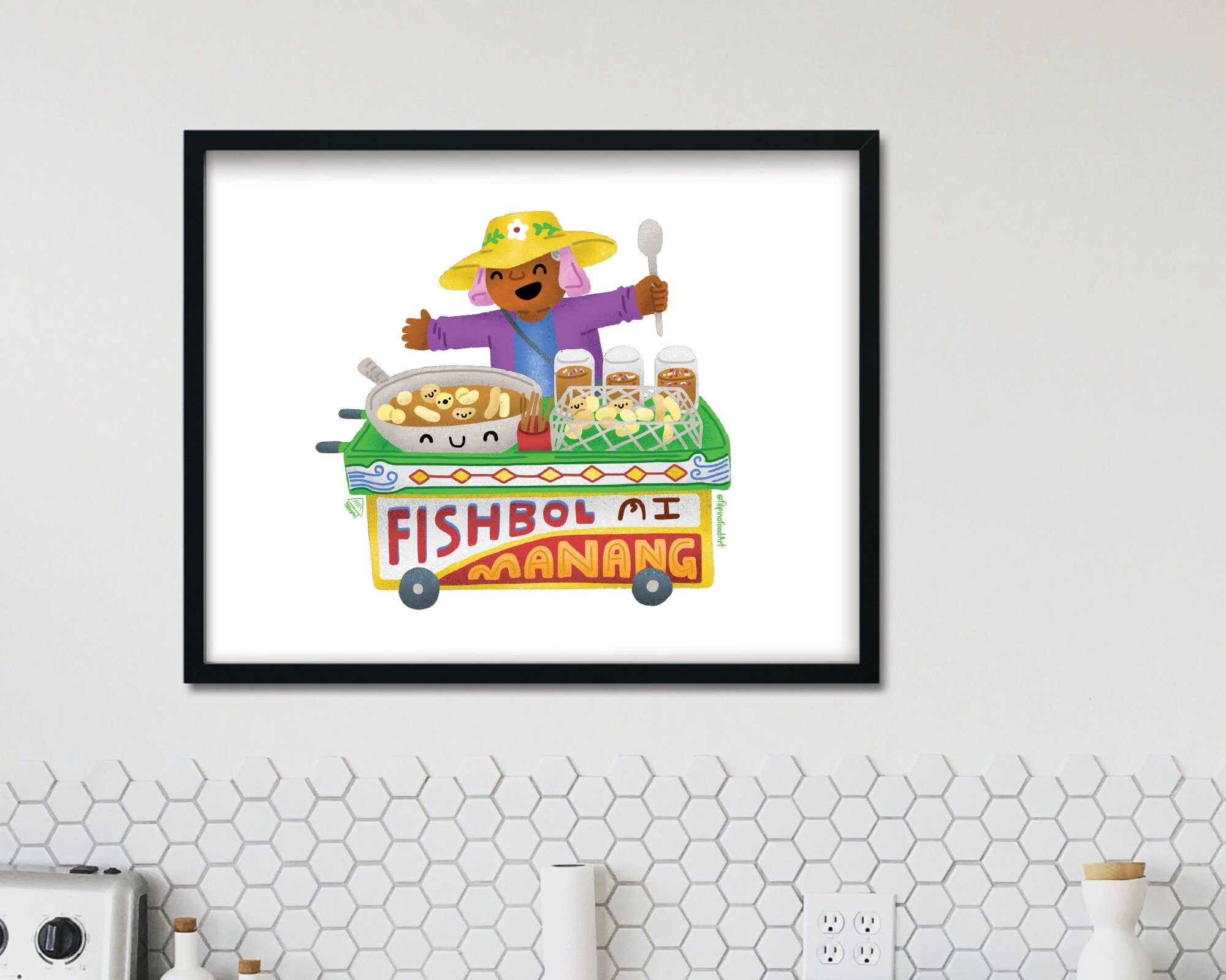 Fishball or Fishbol Filipino Food Printable Wall Art - Etsy