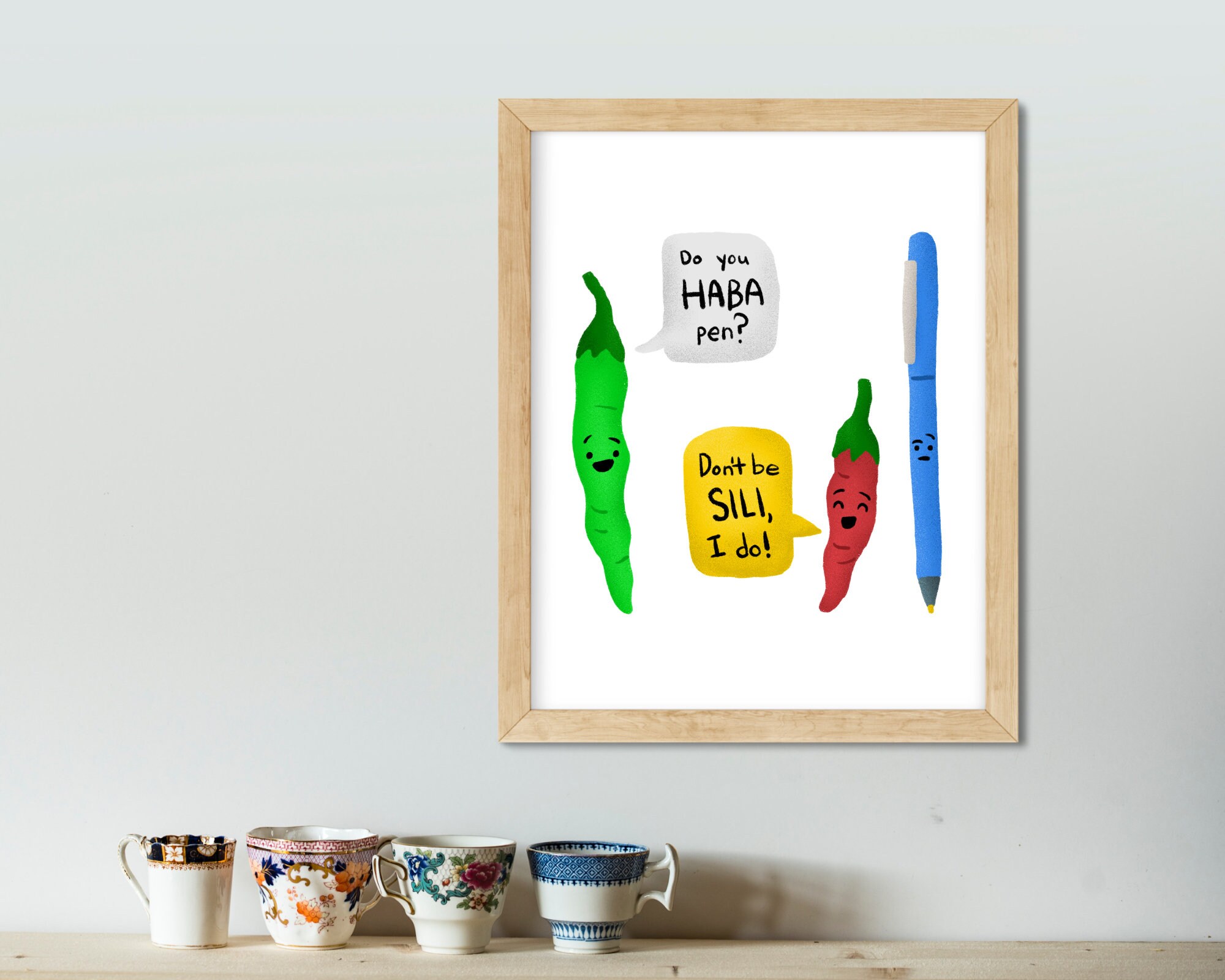 Sili and Siling Haba Chilis Filipino Pun, Printable Wall Art, Filipino ...