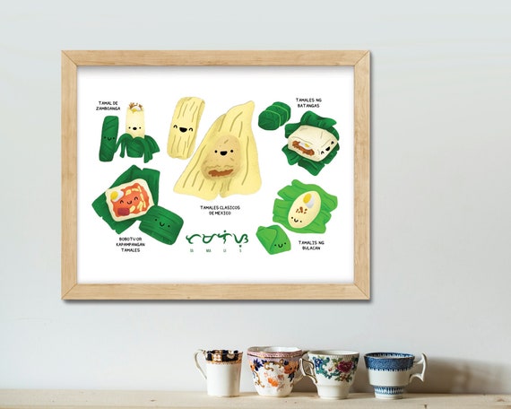 Filipino Tamales Mexican Filipino Food Printable Wall Art - Etsy