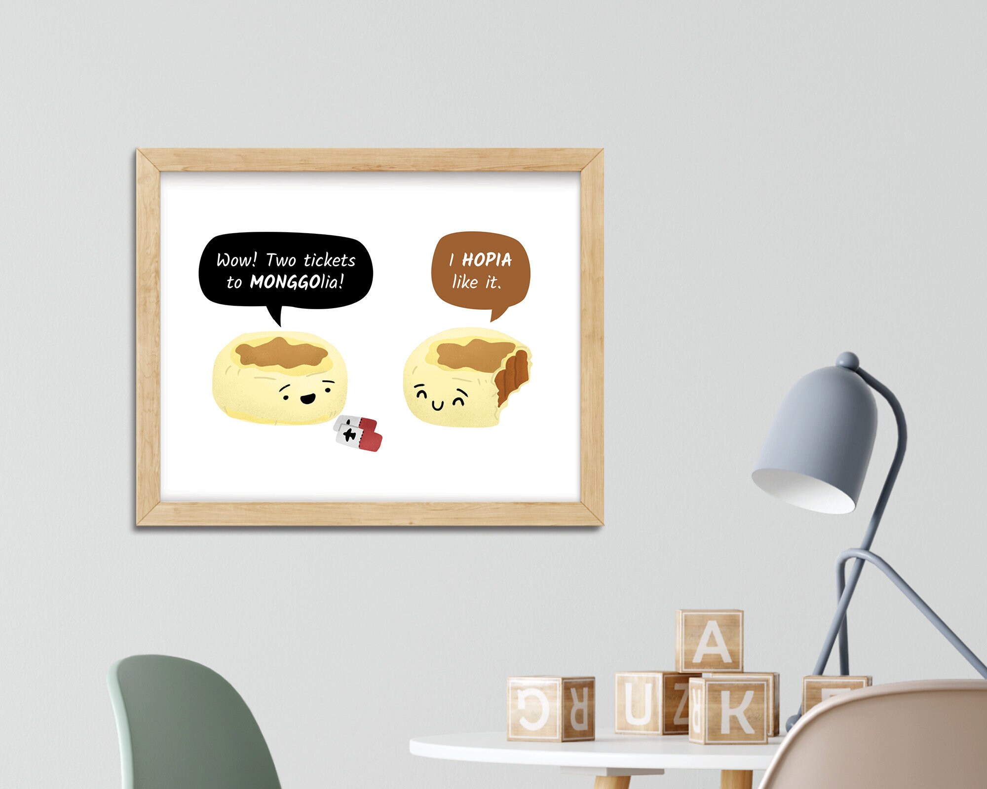 Hopia Monggo Filipino Pun Joke Comic Art Printable - Etsy