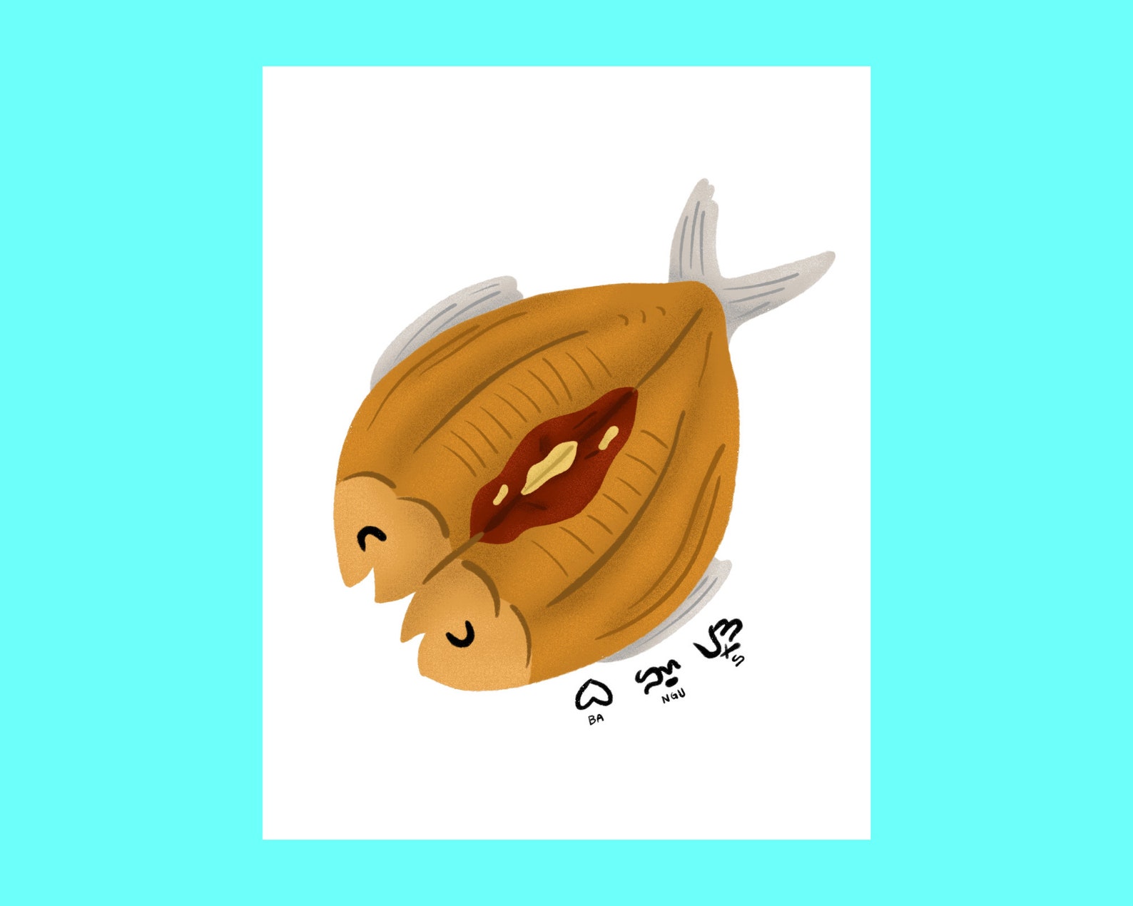 Bangus in Baybayin Filipino Food Printable Wall Art - Etsy