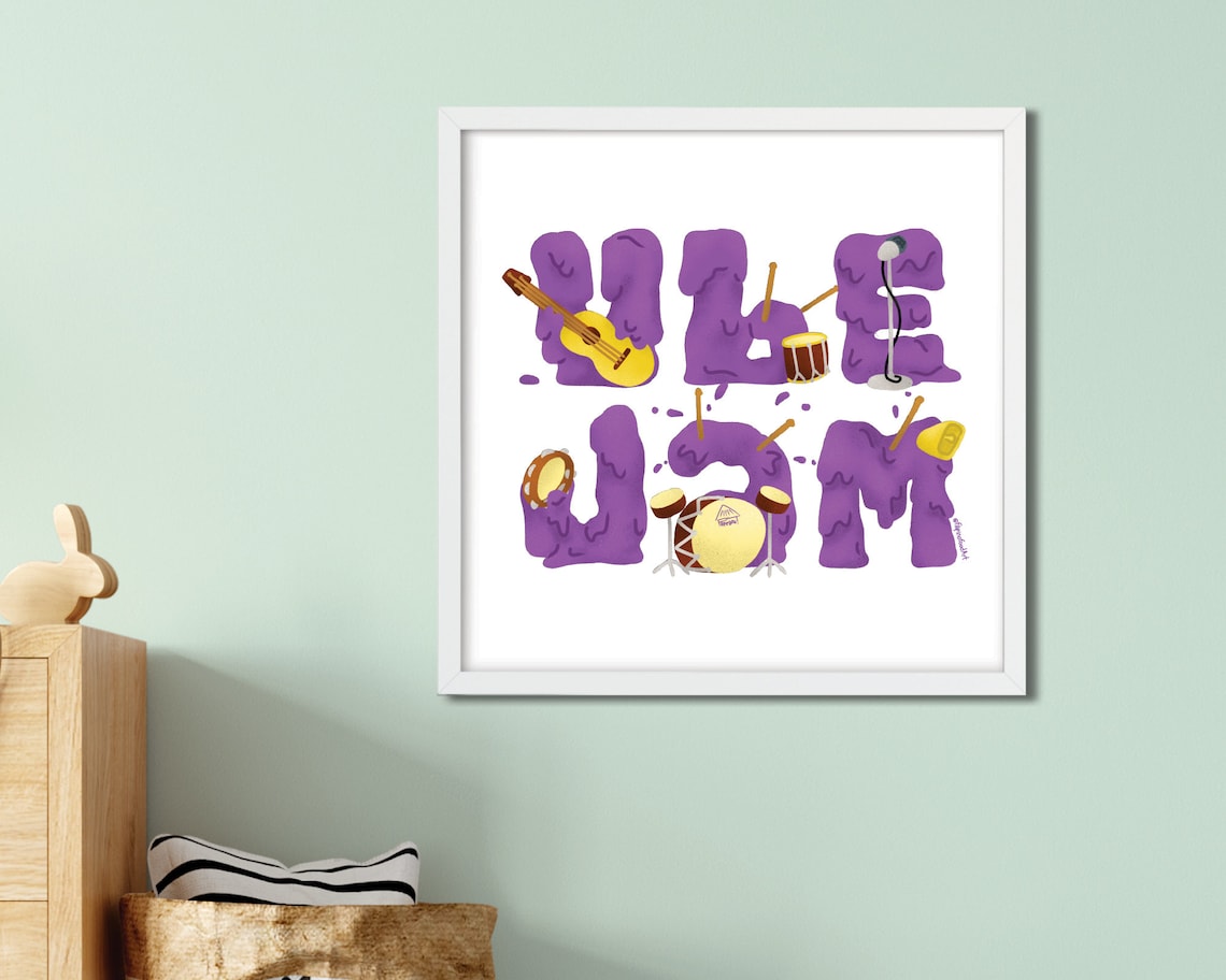 Ube Jam Filipino Food Pun Printable Wall Art - Etsy