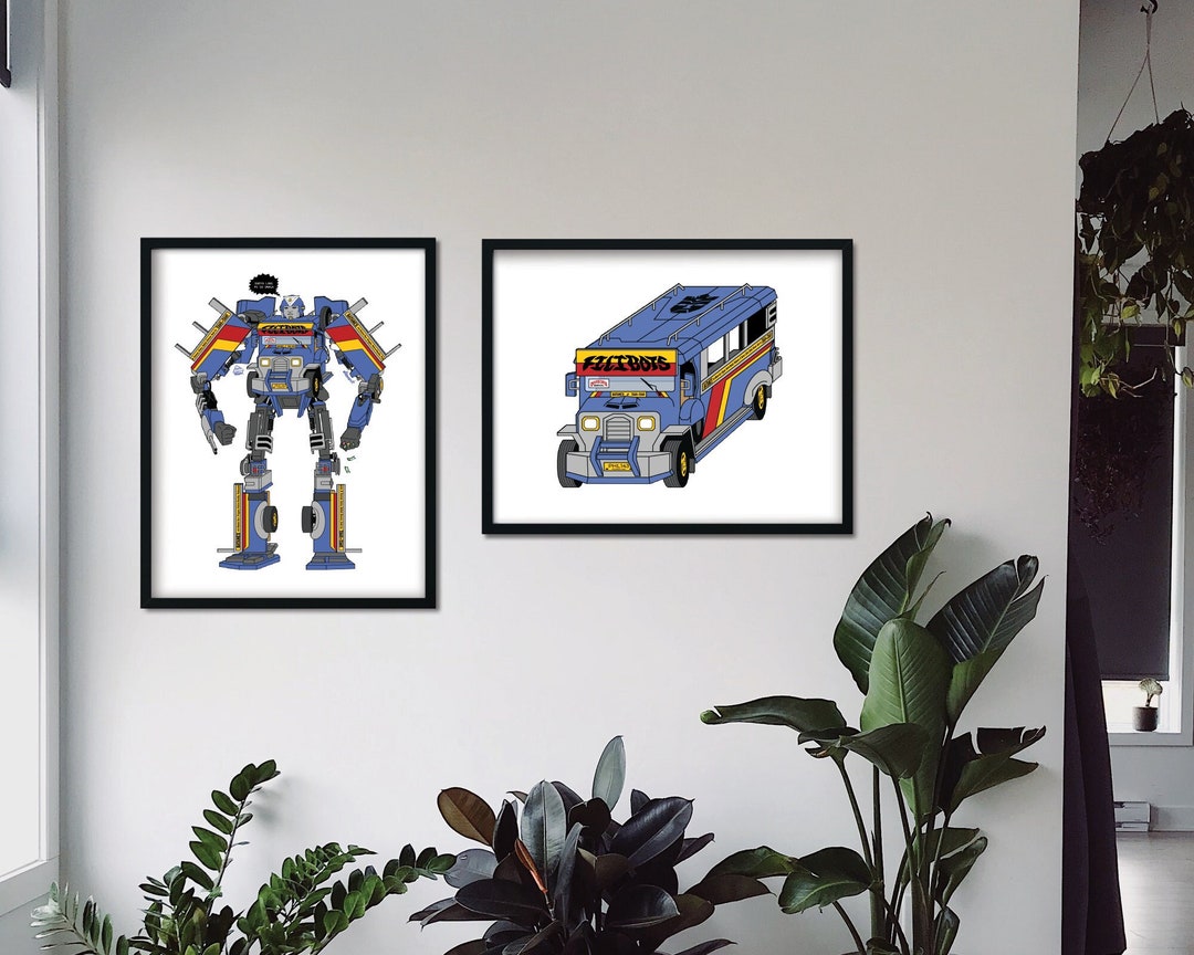 Jeepney Transformer, Printable Art, Philippines Wall Decor ...