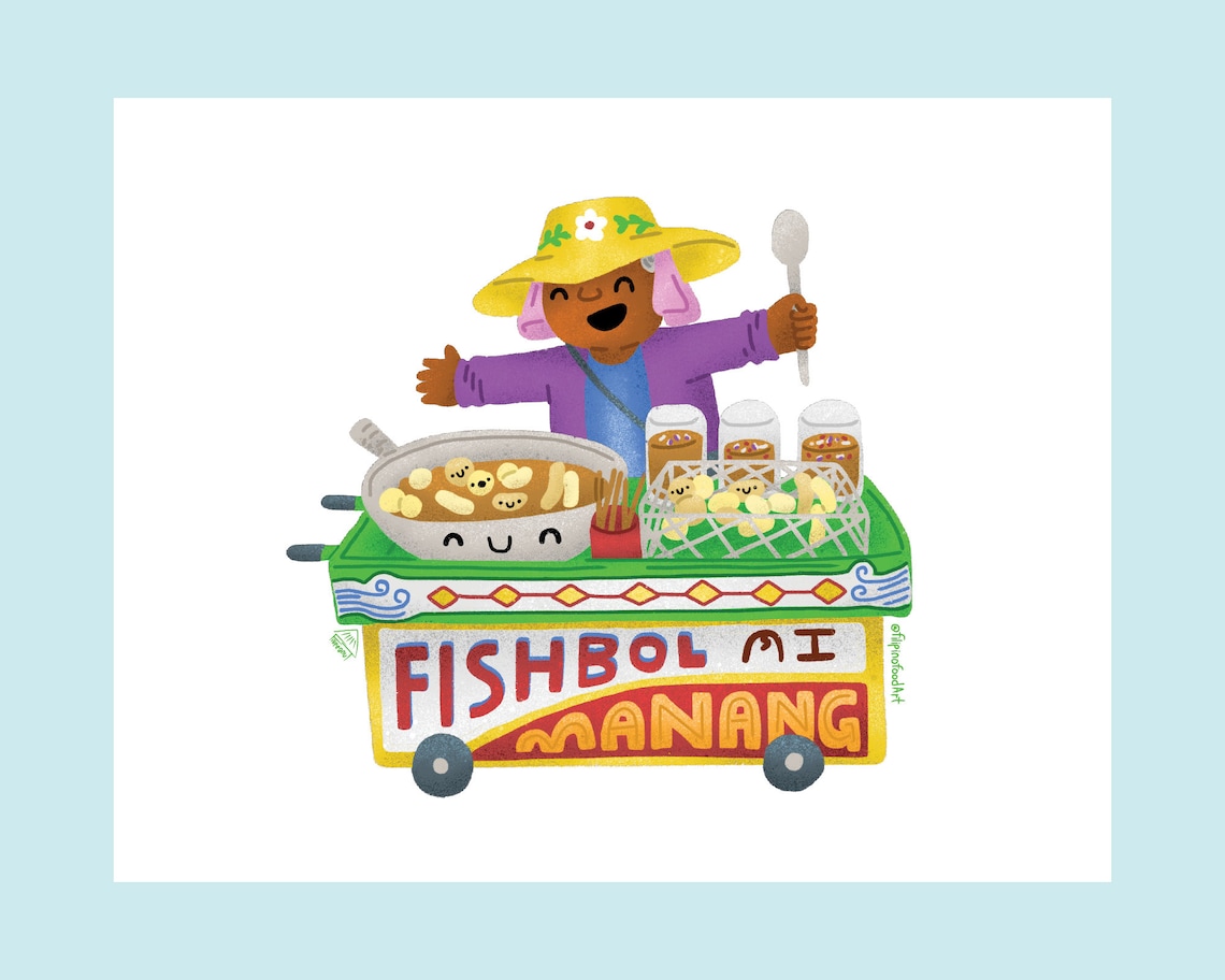 Fishball or Fishbol Filipino Food Printable Wall Art - Etsy