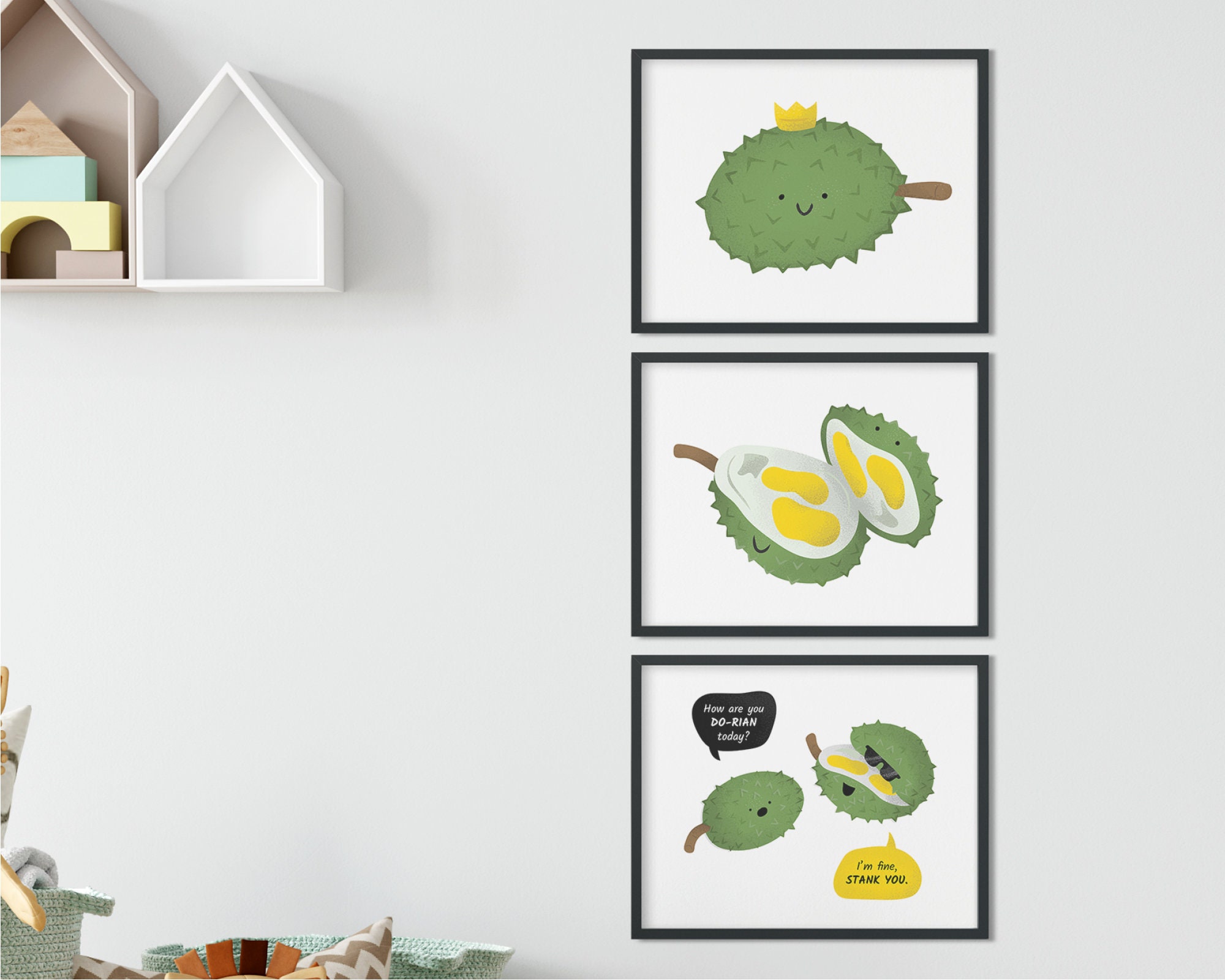 Durian Printable Art, Durian Art, Kids Room Prints, Nursery Art ...