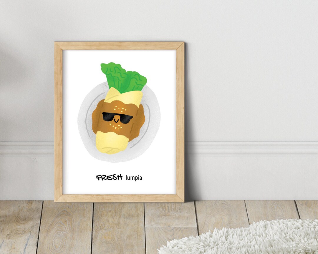 FRESH Lumpia Downloadable Printable Art, Cool Lumpiang Sariwa - Etsy
