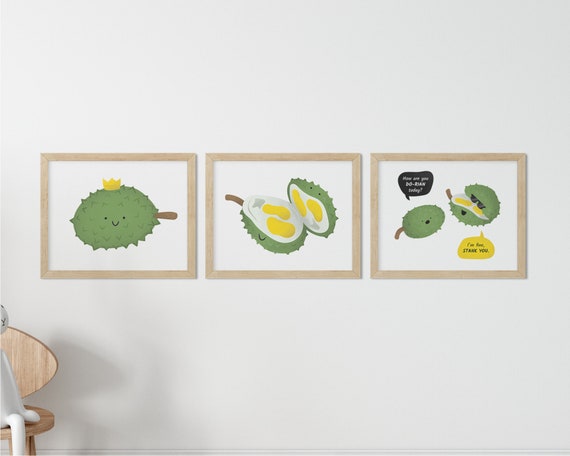 Durian Printable Art Durian Art Kids Room Prints Nursery - Etsy