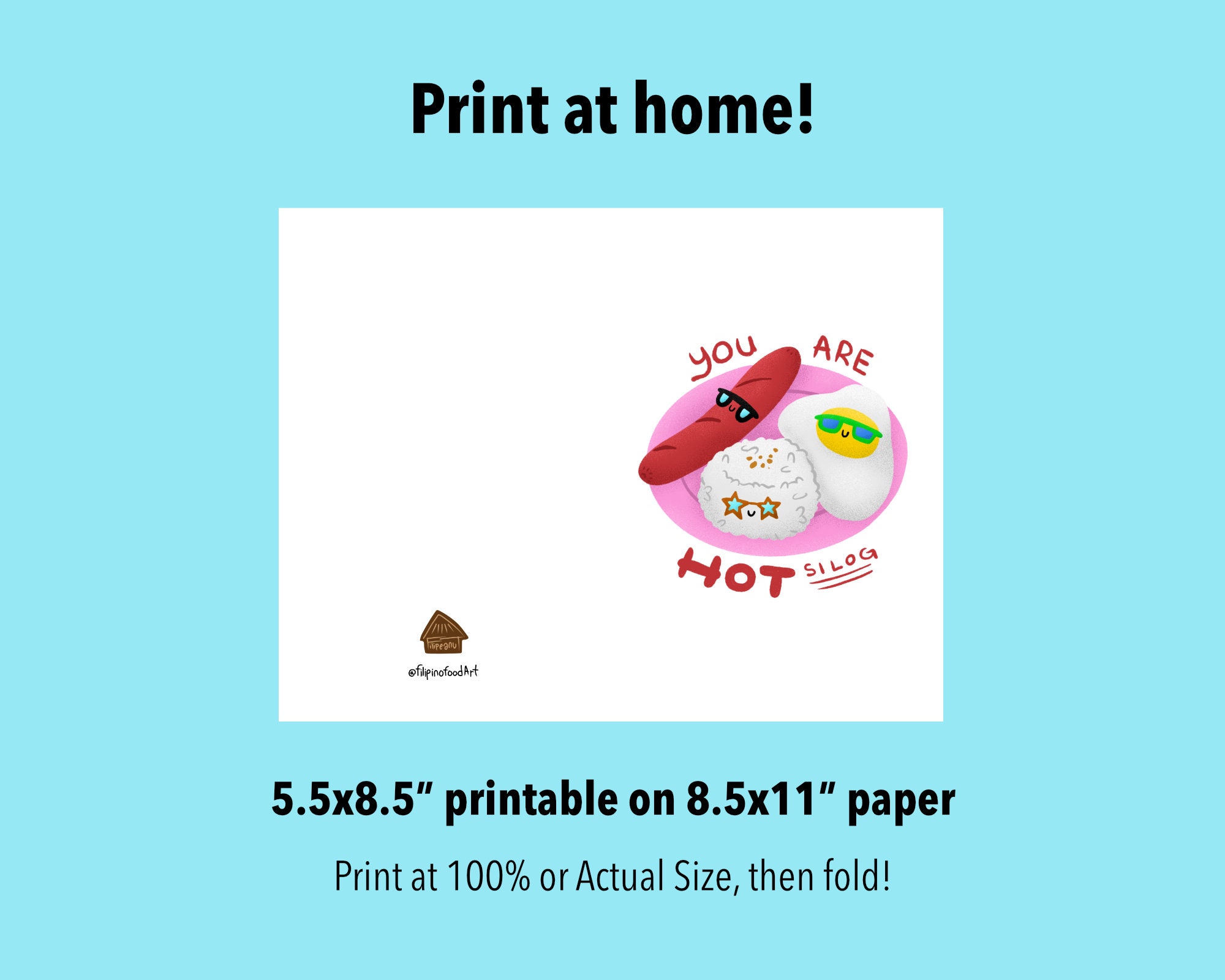 You Are Hotsilog Printable Filipino Greeting Card - Etsy