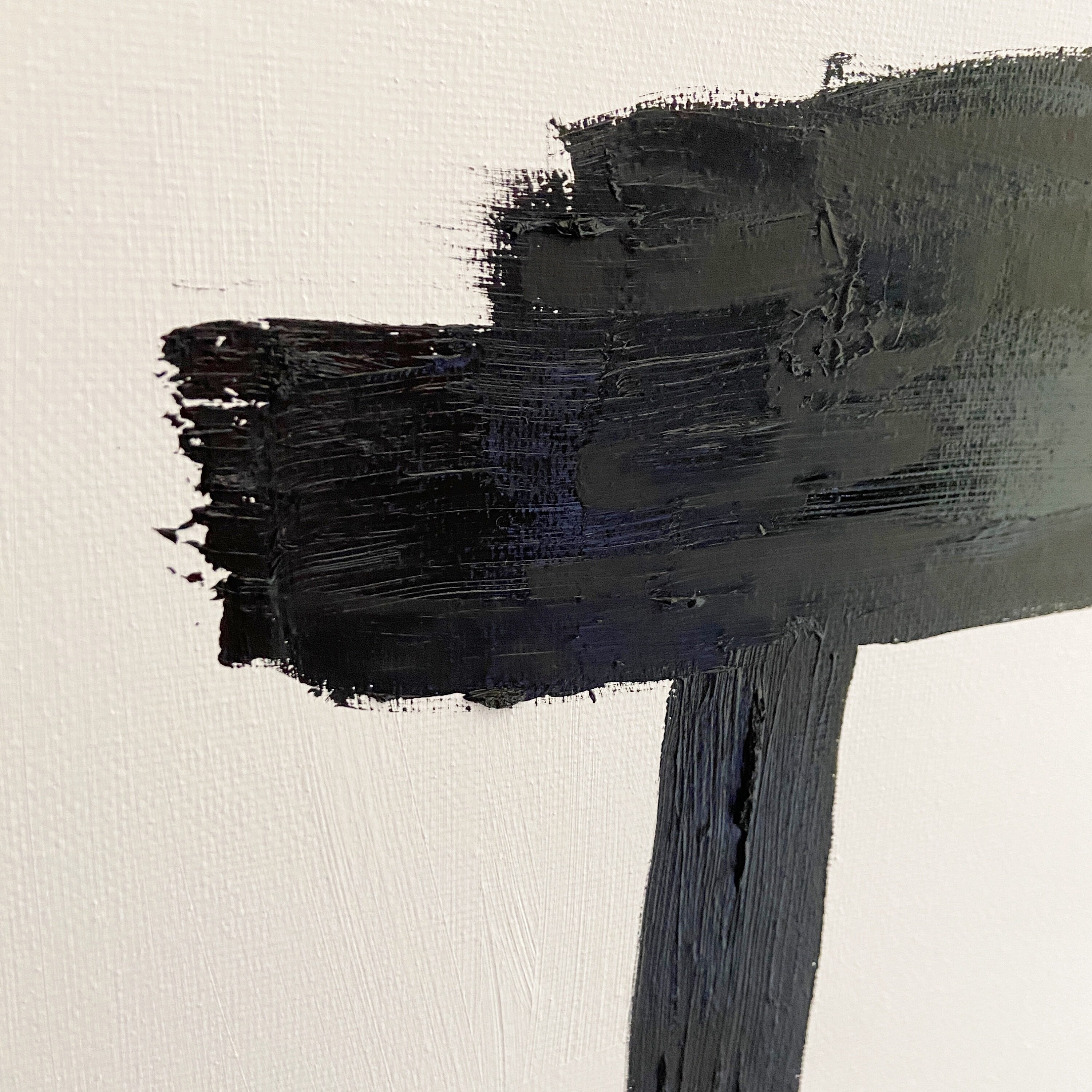 Handmade Original Abstract Oil on Canvas Painting. White/black - Etsy