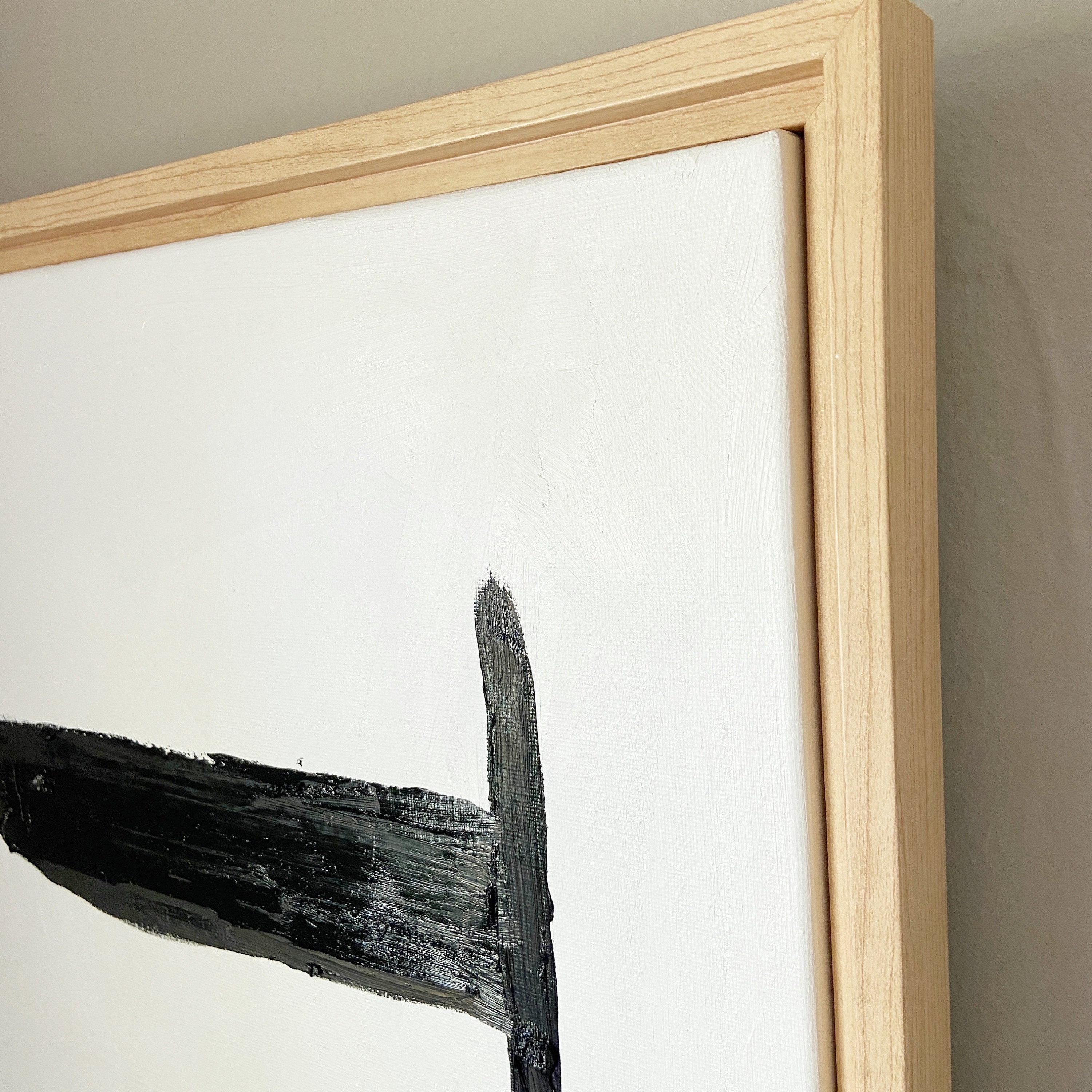 Handmade Original Abstract Oil on Canvas Painting. White/black - Etsy