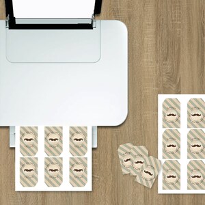 Little Sir Printable Gift Tags, Editable Gift Favor Tags PDF ...