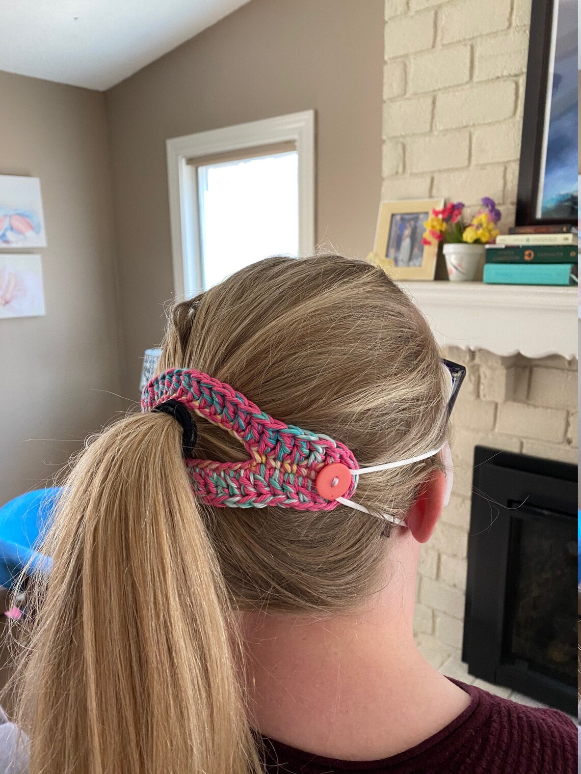 PDF PATTERN - Crochet Pony Tail Ear Saver - Etsy