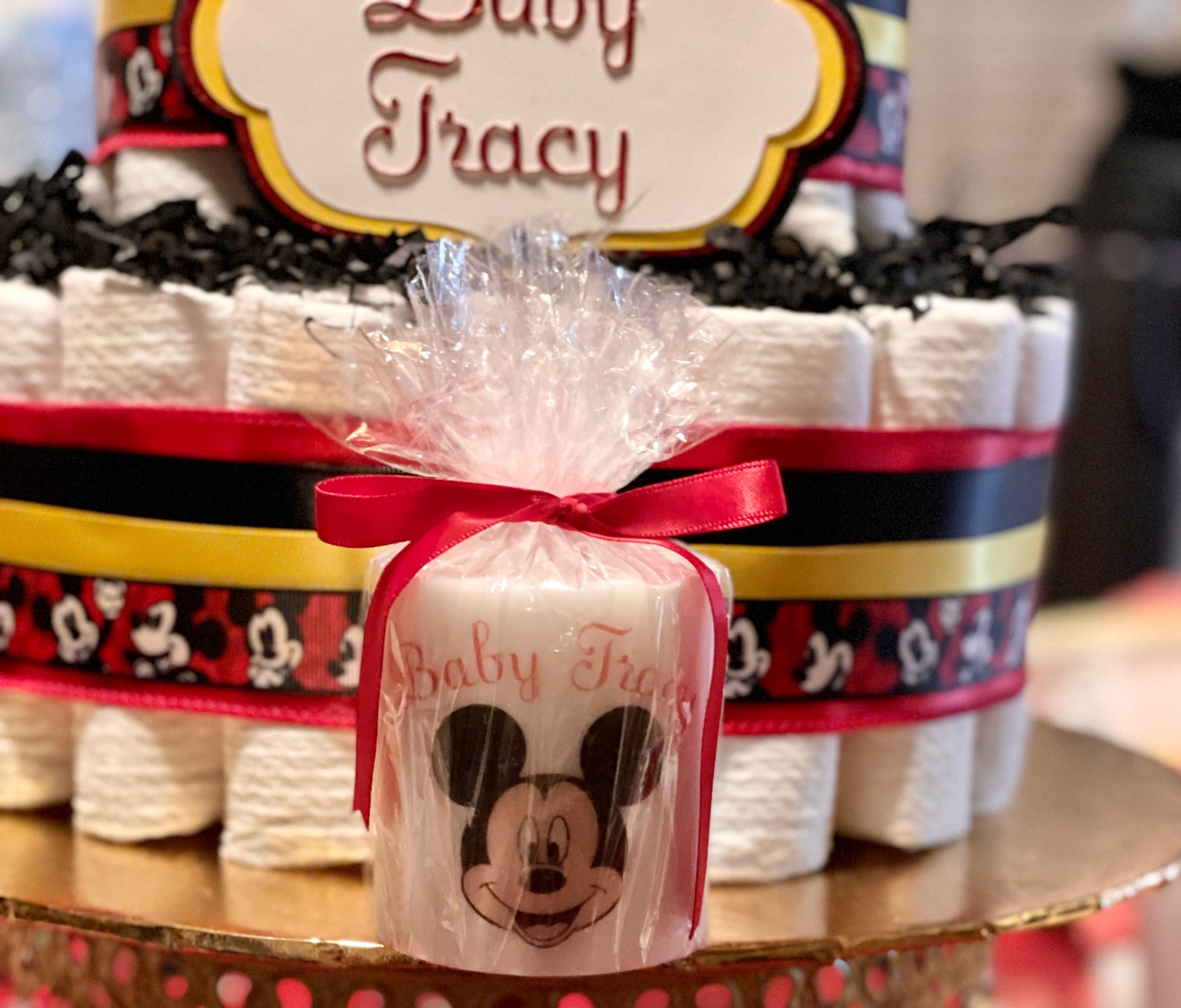 Baby Shower Gift-mickey Mouse Red Yellow Black & White Baby - Etsy