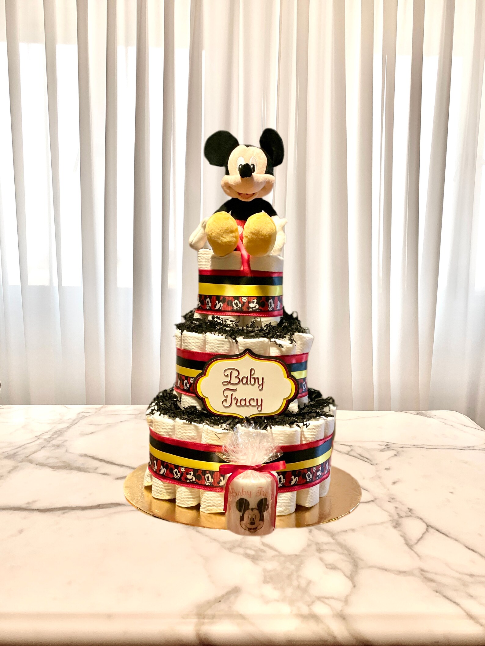 Baby Shower Gift-mickey Mouse Red Yellow Black & White Baby - Etsy
