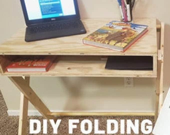 DIY Folding Desk Printable Pdf Plans - Etsy