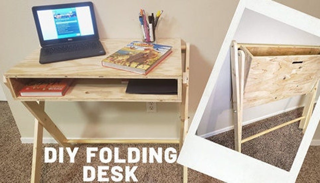 DIY Folding Desk Printable Pdf Plans - Etsy