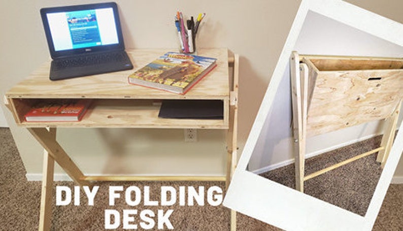 DIY Folding Desk Printable Pdf Plans - Etsy