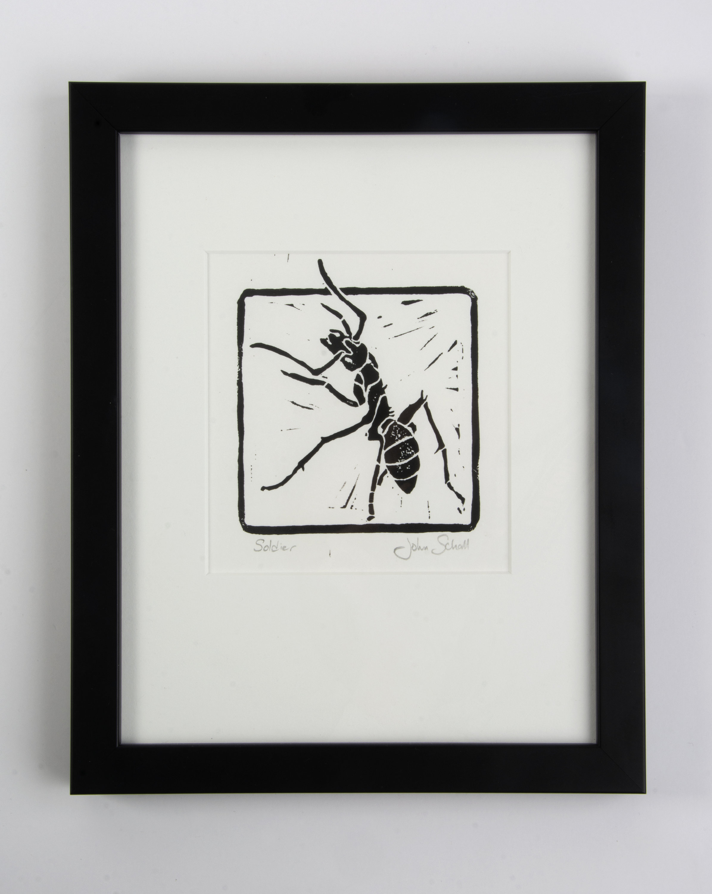 Soldier Hand Printed Linocut Print of an Ant - Etsy