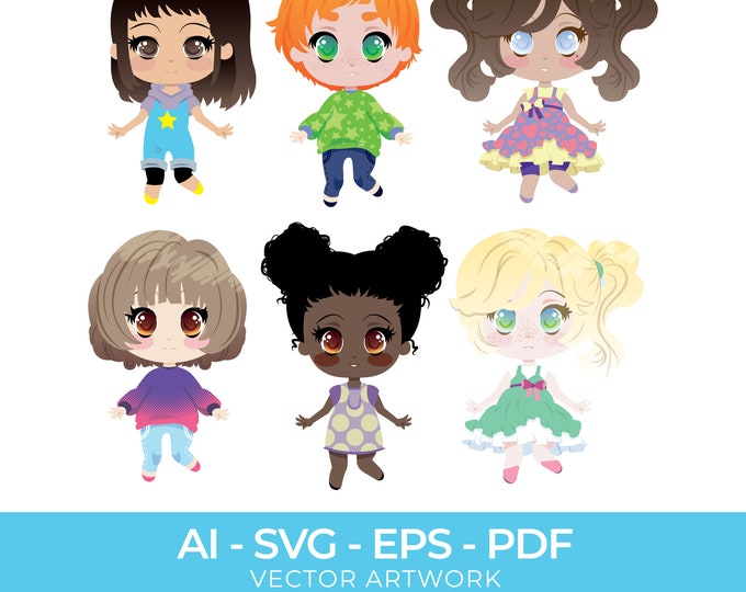 MEGA Package Vector Clipart PNG AI Human Person Illustration Woman Man ...