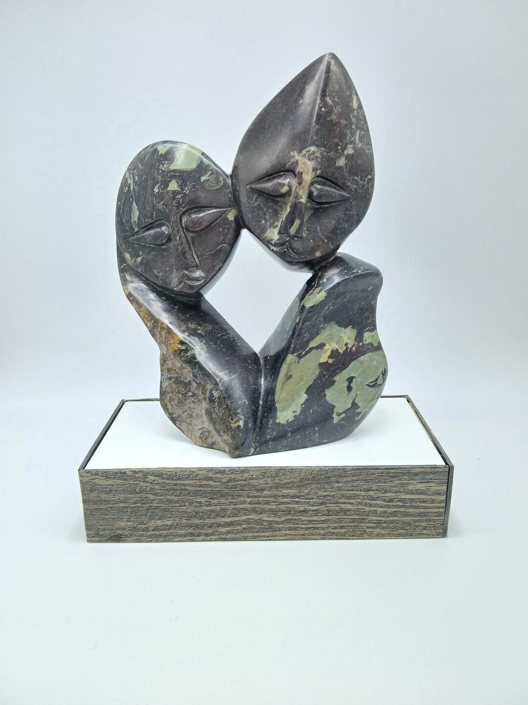 Authentic African Shona Stone Sculpture Titled the Lovers Artist Brighton Tendayi - Etsy
