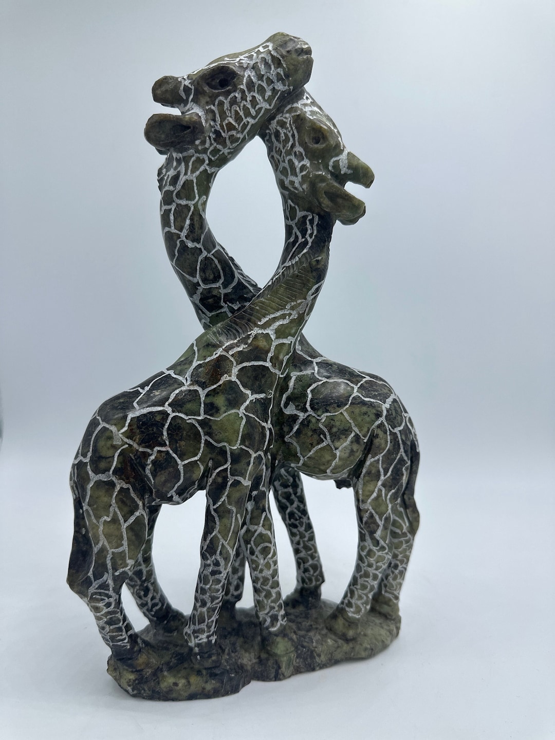 AFRICAN ART / Shona Stone Sculpture: giraffe Lovers - Etsy
