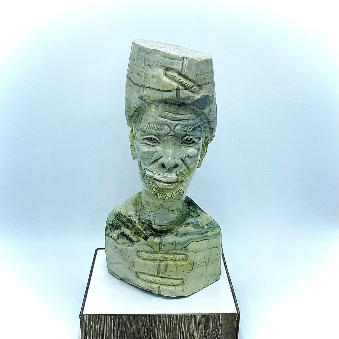 Authentic African Shona Stone Sculpture Titled "the African Village ...