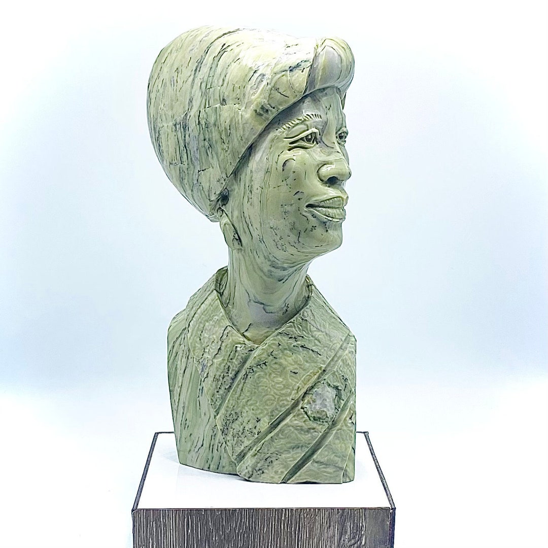 Authentic African Shona Stone Sculpture Titled "the Village Princess ...
