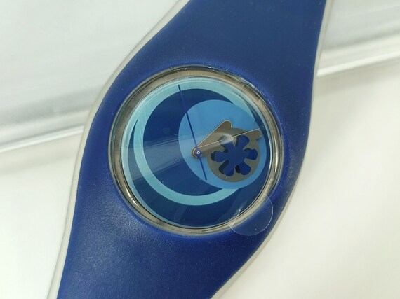 New vintage Midi Pop Swatch Implant PMK130 in blue sh… - Gem
