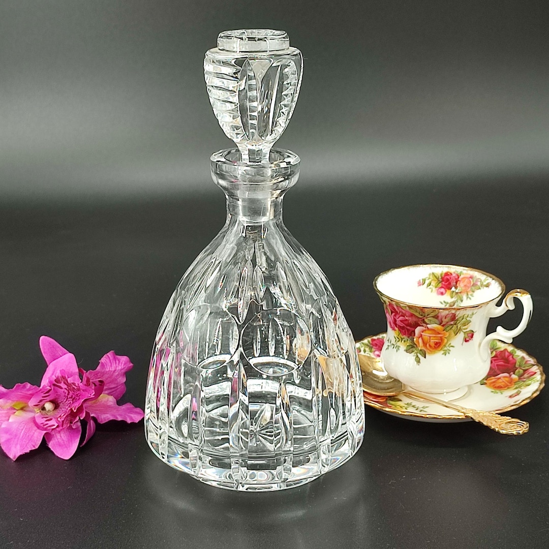 Vintage Crystal Glass Wine Liquor Decanter Mid Century 60s, Crystal ...