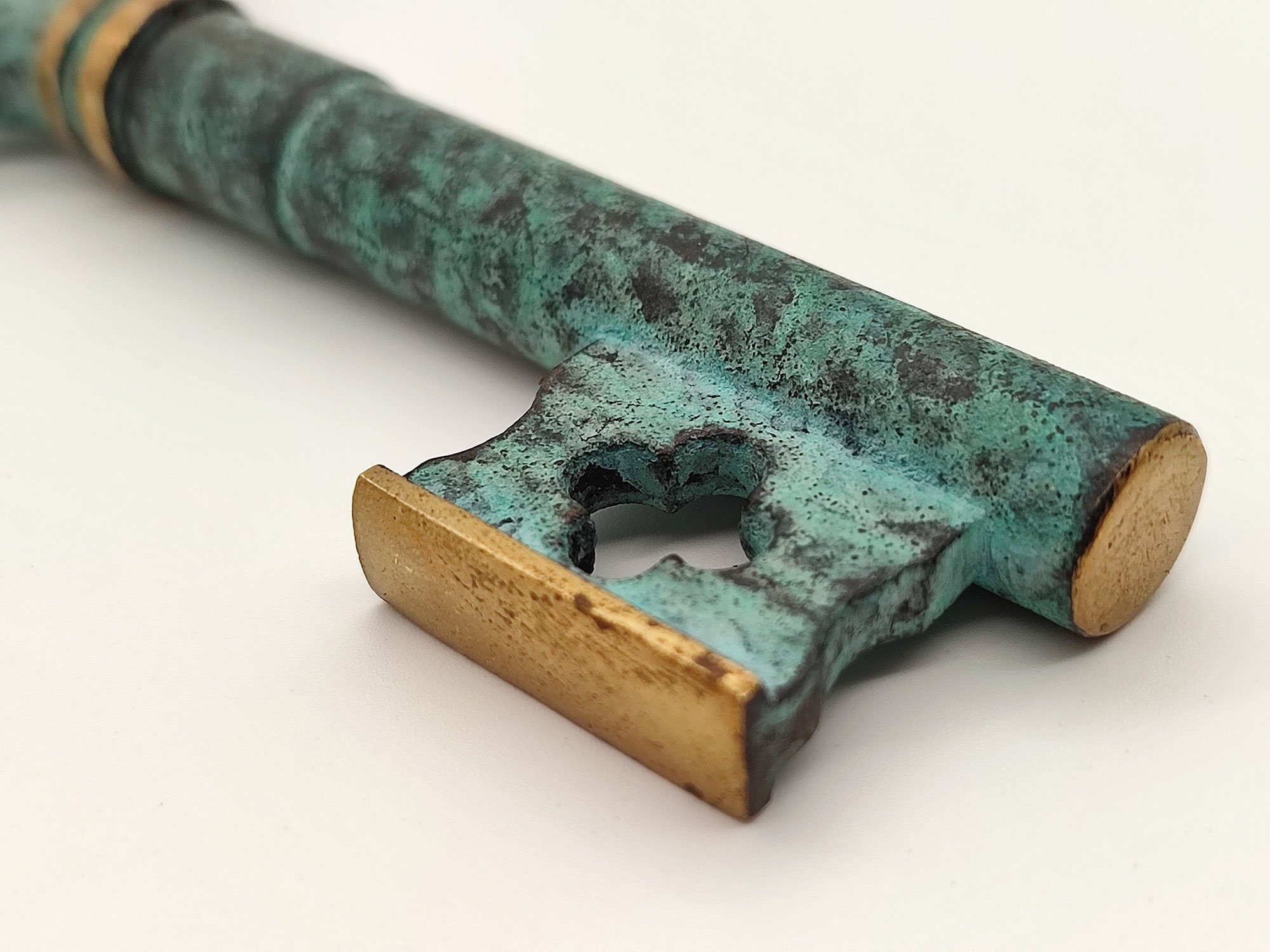 Vintage Brass Corkscrew Key Shape 70s, Brass Bottle Opener, Home ...