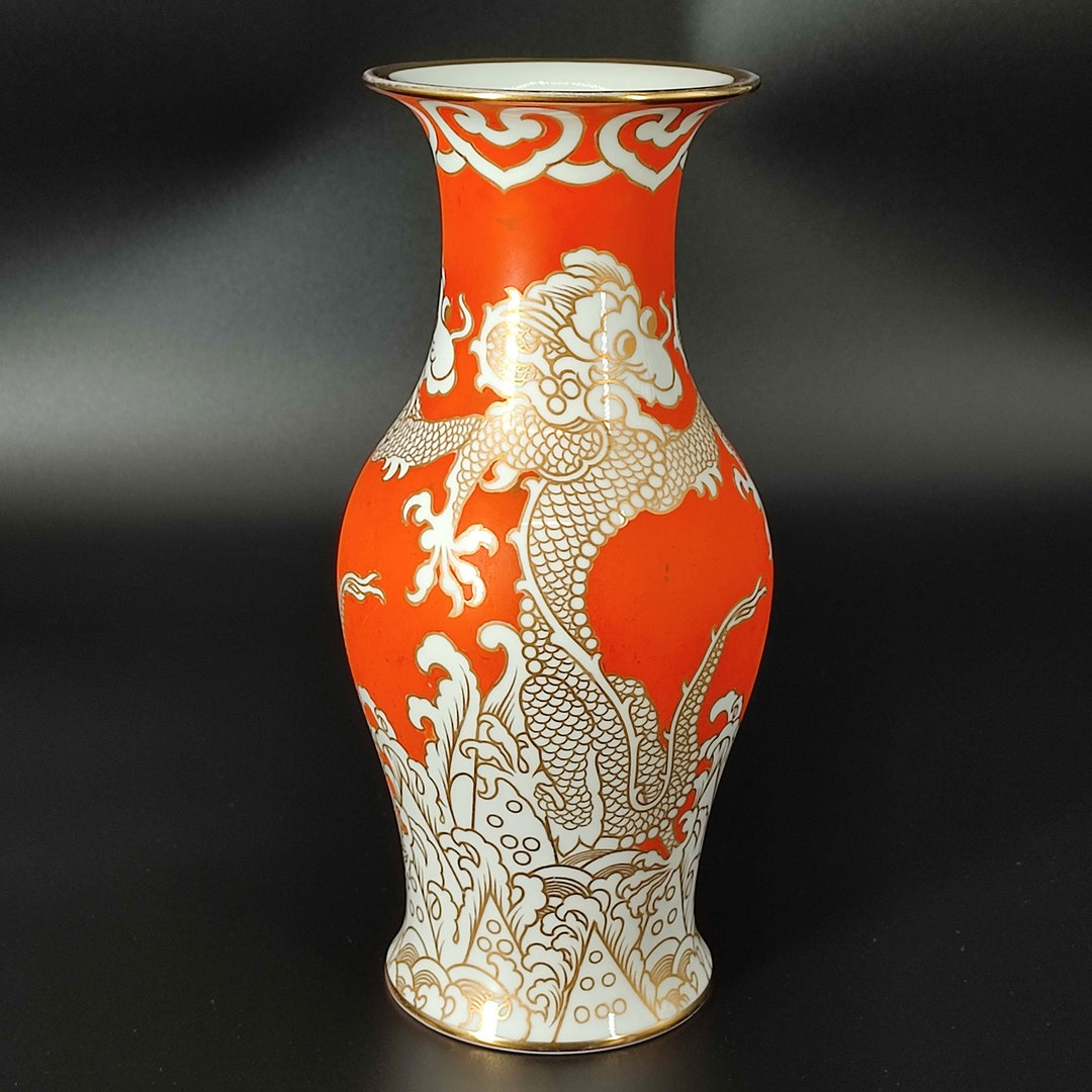 Rare Rosenthal Art Deco Vase Ming Dragon 20s-30s Vintage - Etsy Rare Rosenthal Art Deco Vase Ming Dragon 20s-30s Vintage - Etsy
