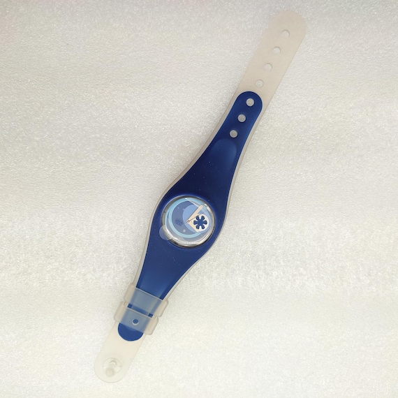 New vintage Midi Pop Swatch Implant PMK130 in blue sh… - Gem
